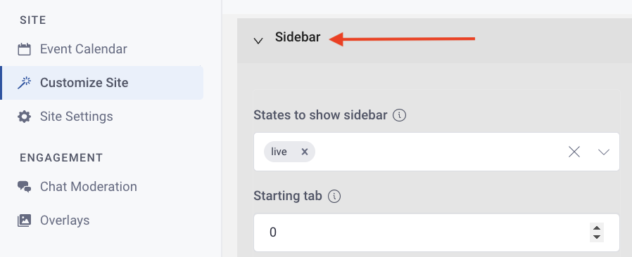 Sidebar Settings (Turnkey)